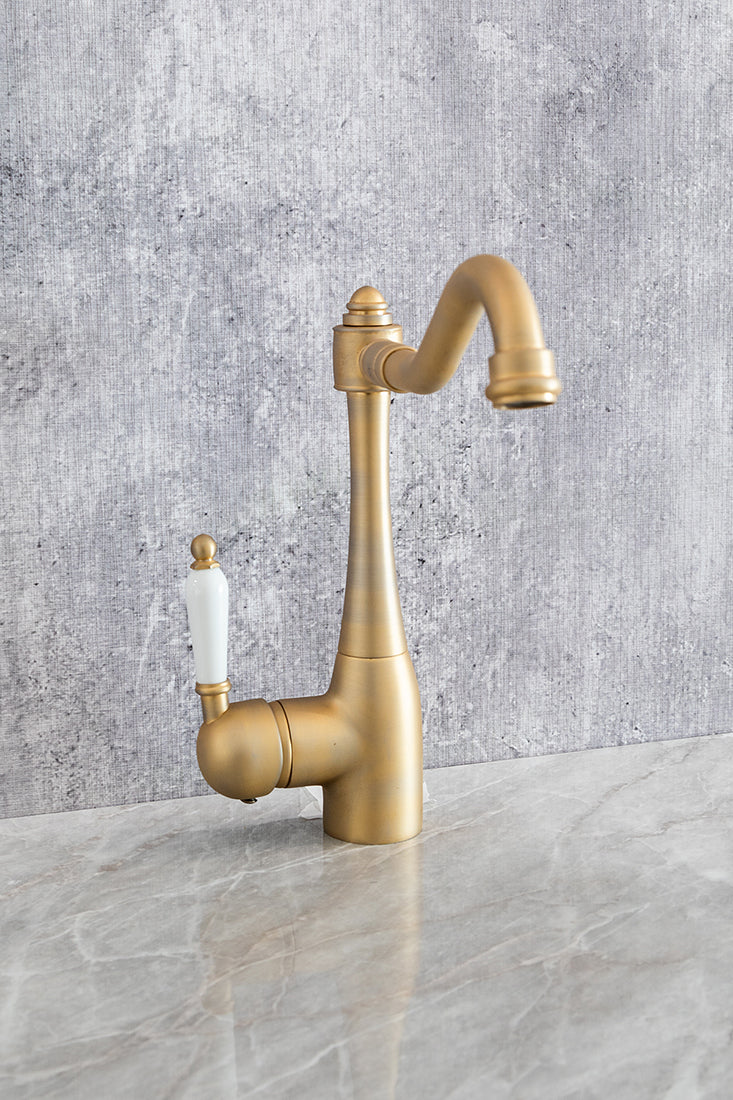 Traditional Kitchen Tap - Porcelain Lever – Butler Sinks - Australia